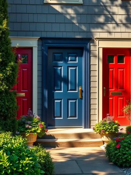 21 Front Door Colors With Gray Siding Ideas