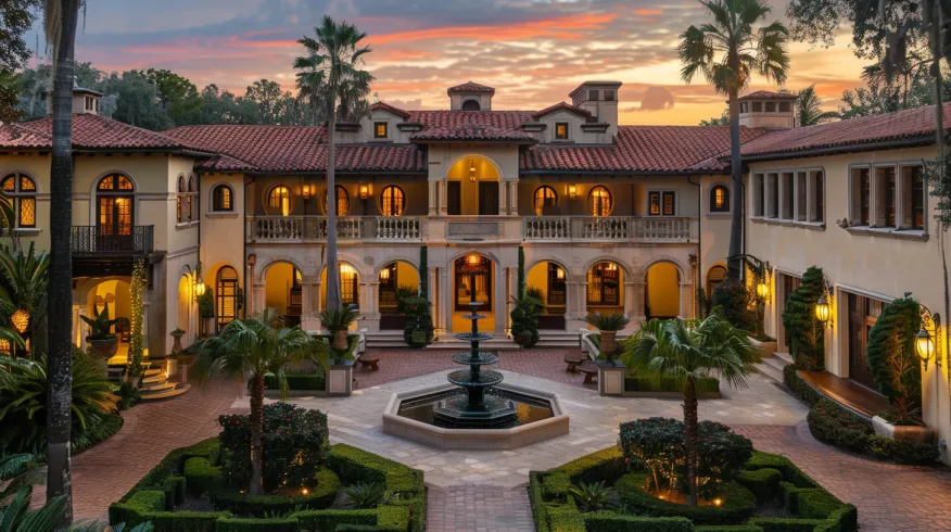 25+ Luxury Mediterranean Revival Home Exterior Designs