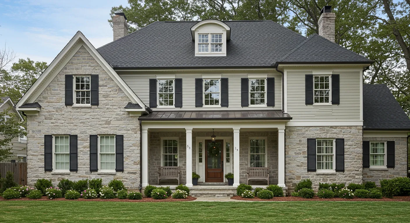 18+ Chic Colonial Luxury Exteriors with Striking Architectural Details