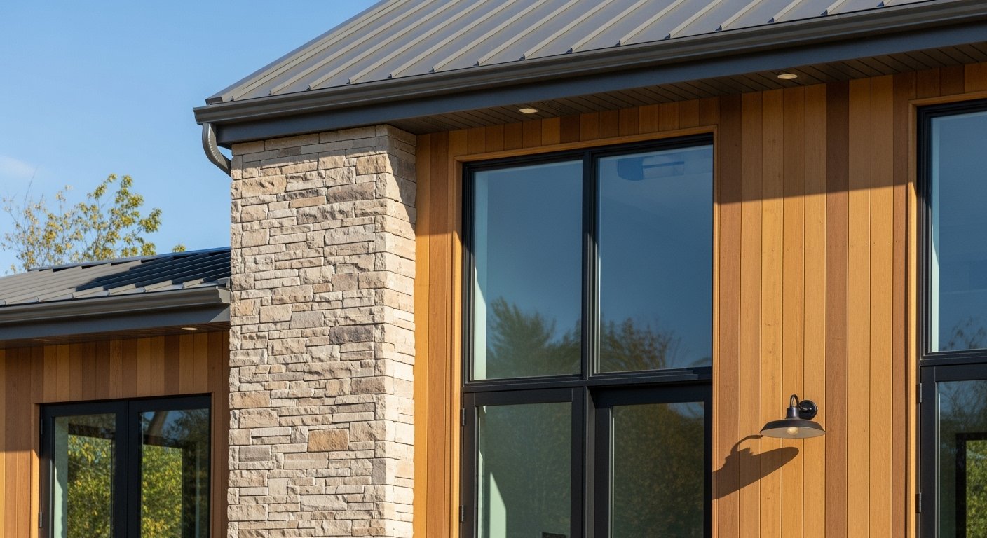 How to Mix Stone, Wood, and Metal for a Balanced Facade