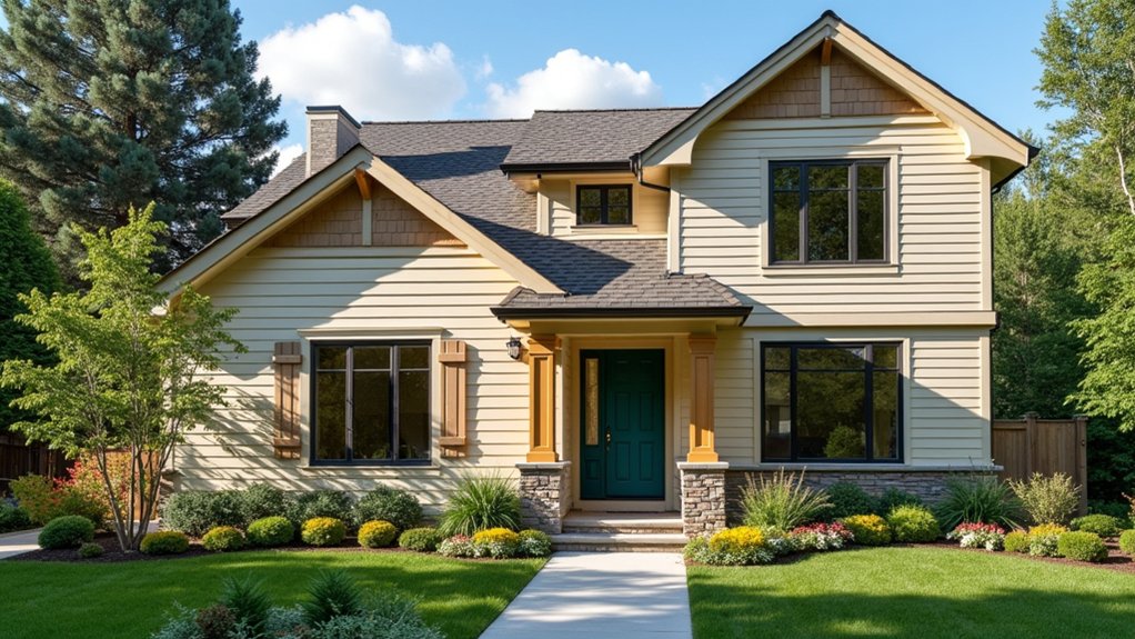 19 Exterior House Colors With Bronze Windows That Add Rich Warmth