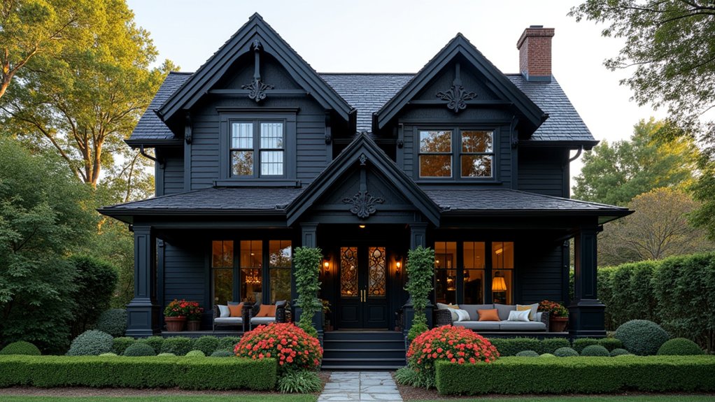 20 Black Traditional House Exterior Ideas With Dark Elegance