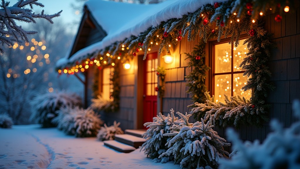 18 Exterior Window Garland Christmas Displays That Spark Holiday Joy