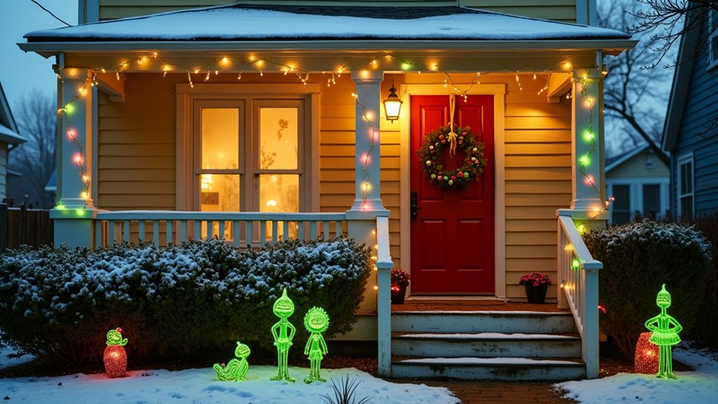 24 Fun Grinch Themed Christmas Light Ideas That Add Playful Mischief