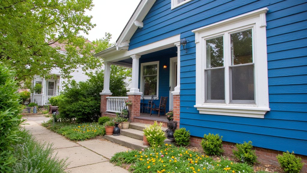 20 Blue House Exterior With White Trim That Pops