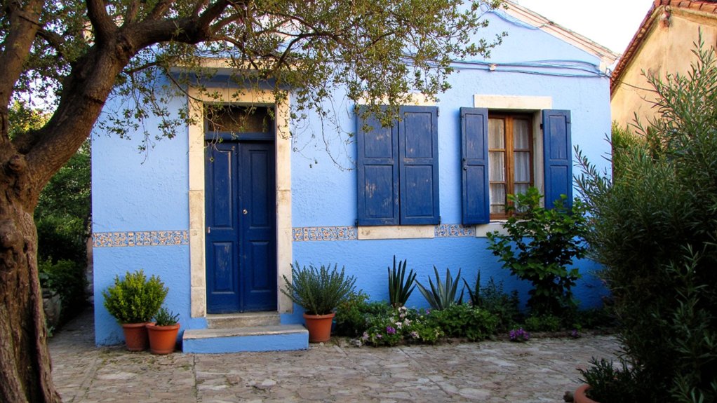 22 Mediterranean Blue House Exterior Ideas With European Flair
