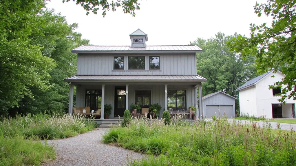 19 Modern Gray Farmhouse Exterior Ideas That Mix Rustic and Sleek