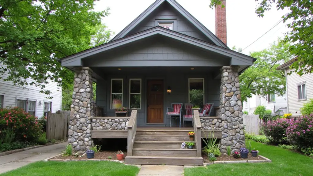 18 Gray House Exterior With Stone Veneer That Adds Texture
