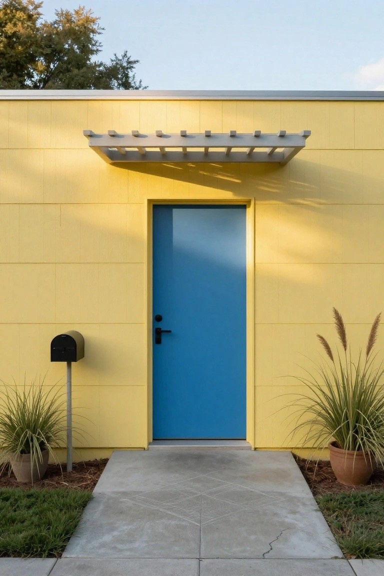 24 Front Door Color For Yellow House Ideas